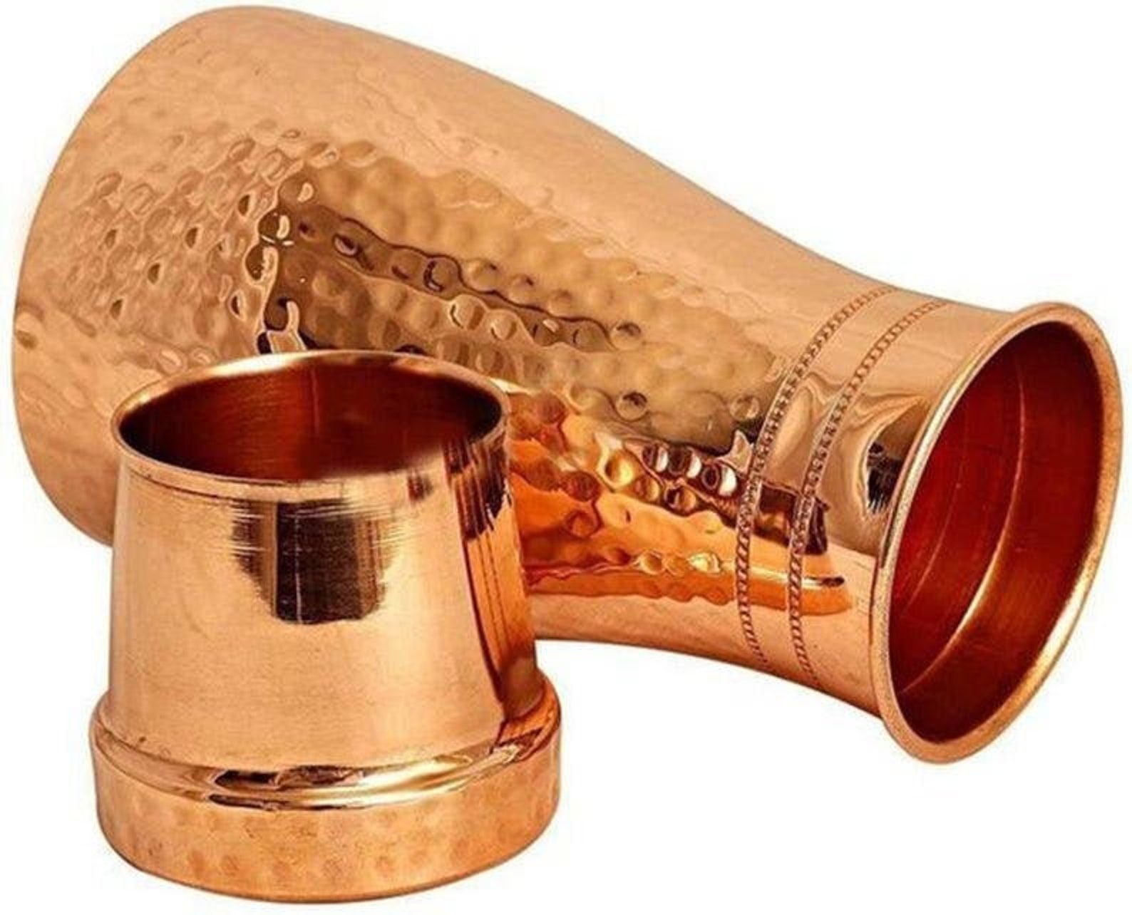 100% Pure Copper Matka Water Bottle Pitcher Flask With - Etsy