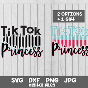 Tik Tok Princess Svg Tiktok Princess Svg Tik Tok Svg Tiktok | Etsy Canada