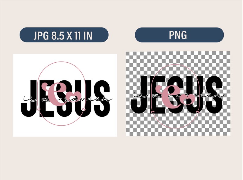 Jesus is My Savior SVG: Christian Cut Files (digital Download) - Etsy