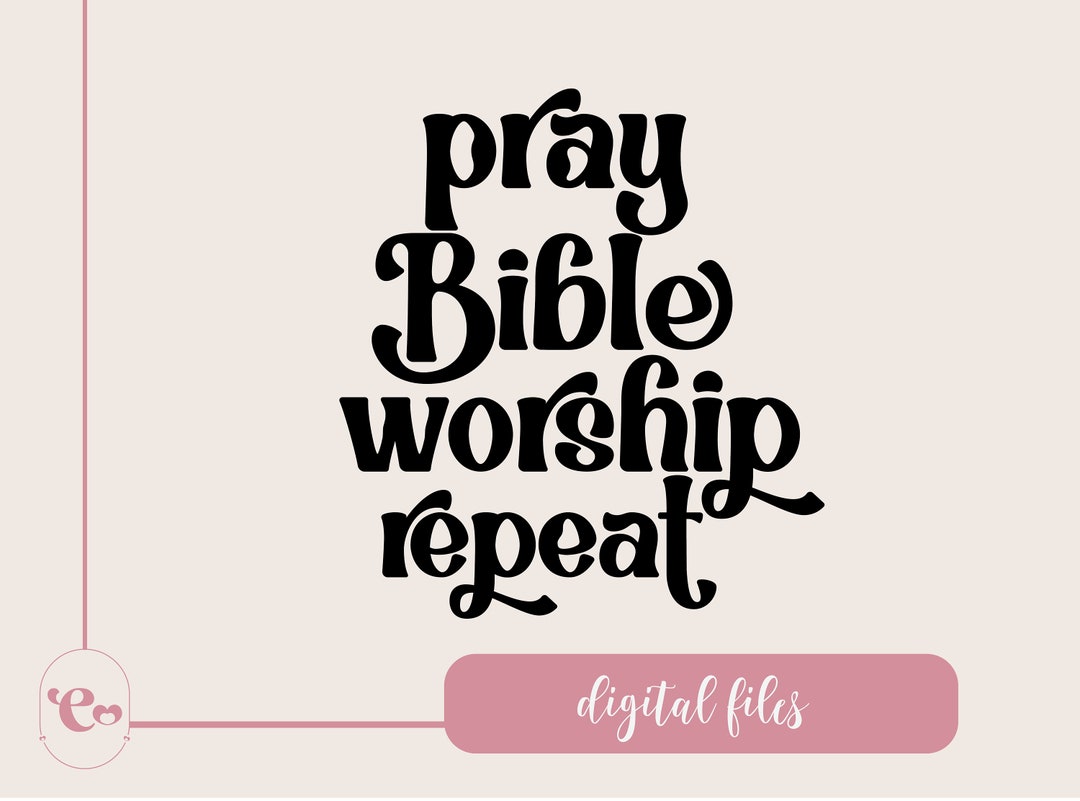 Orar Adoración Bíblica repetir svg, archivos svg cristianos, archivos ...