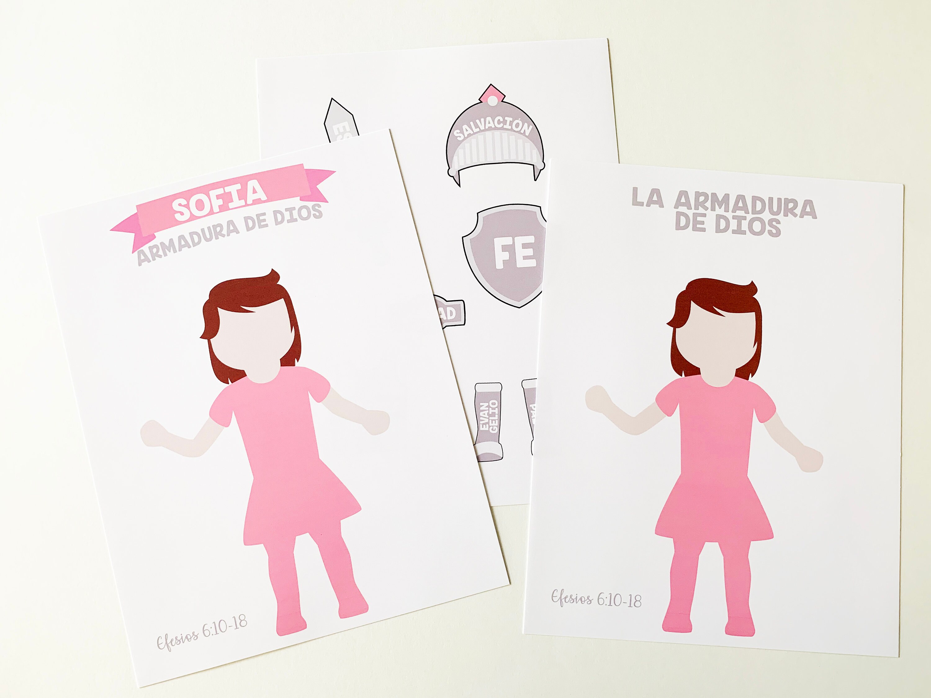 Nina Spanish Armadura de Dios Armor of God actividades | Etsy