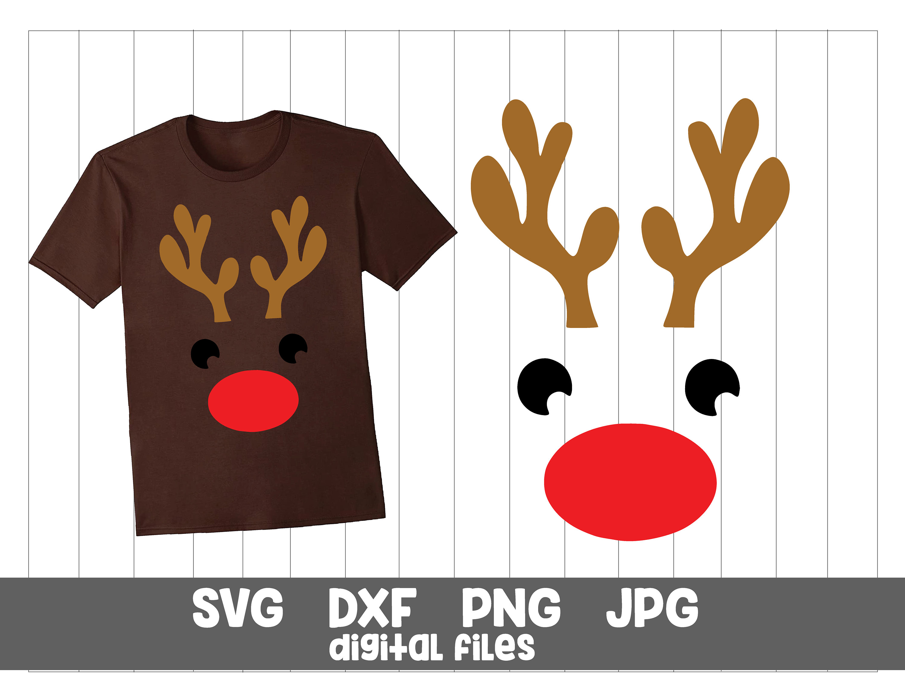 Reindeer Svg Rudolph Reindeer Svg Christmas Svg Christmas - Etsy