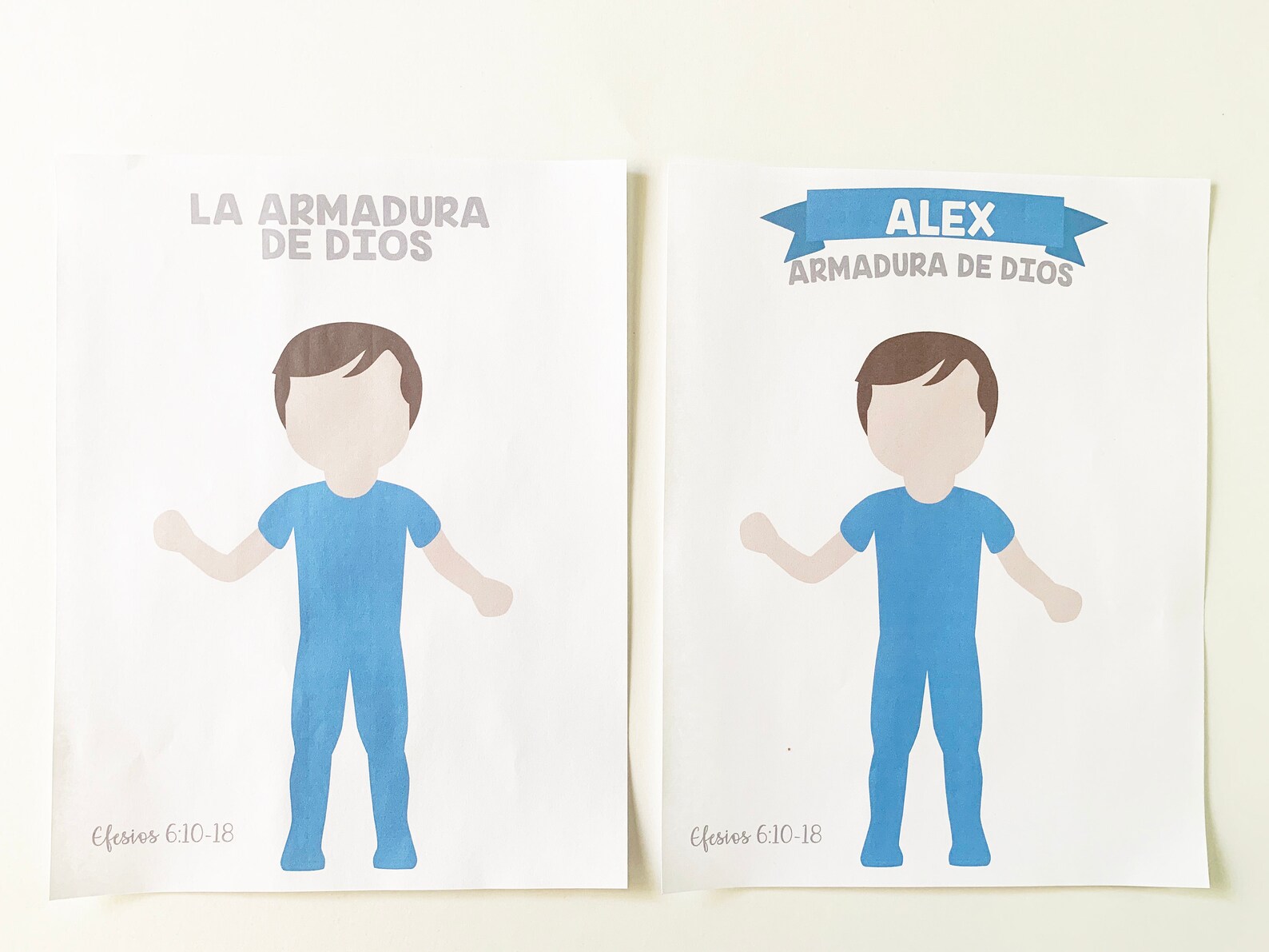 Nino Spanish Armadura de Dios Armor of God actividades | Etsy