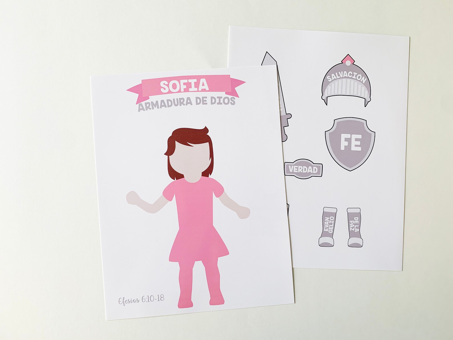 Nina Spanish Armadura de Dios Armor of God actividades | Etsy