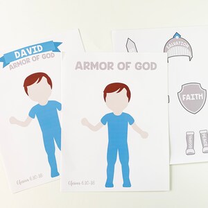 BOY Armor of God Printable Activity, Bible Lesson, Ephesians, Sword of ...
