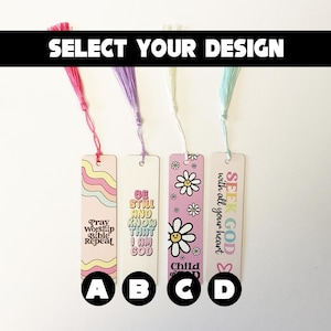 Christian Bookmark With Bible Verses / Metal Bookmark With Color Tassel ...