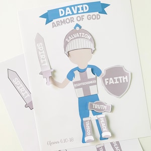 BOY Armor of God Printable Activity, Bible Lesson, Ephesians, Sword of ...
