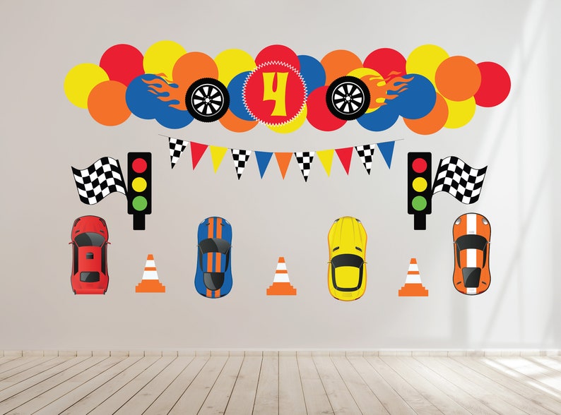 Cars Printable Party Decoration Cars Printable Decoration - Etsy