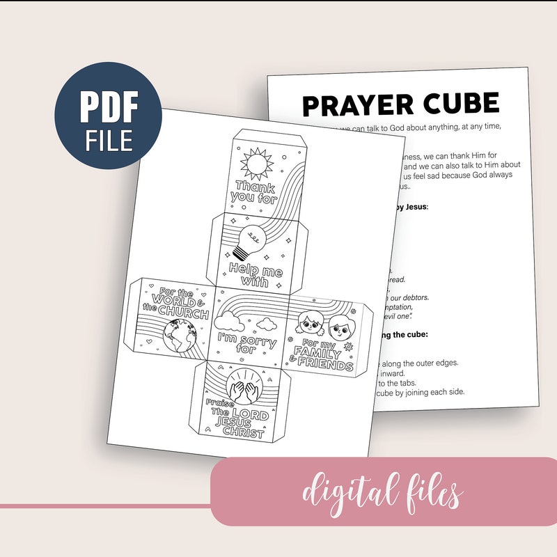 Adult Prayer Cube - Etsy