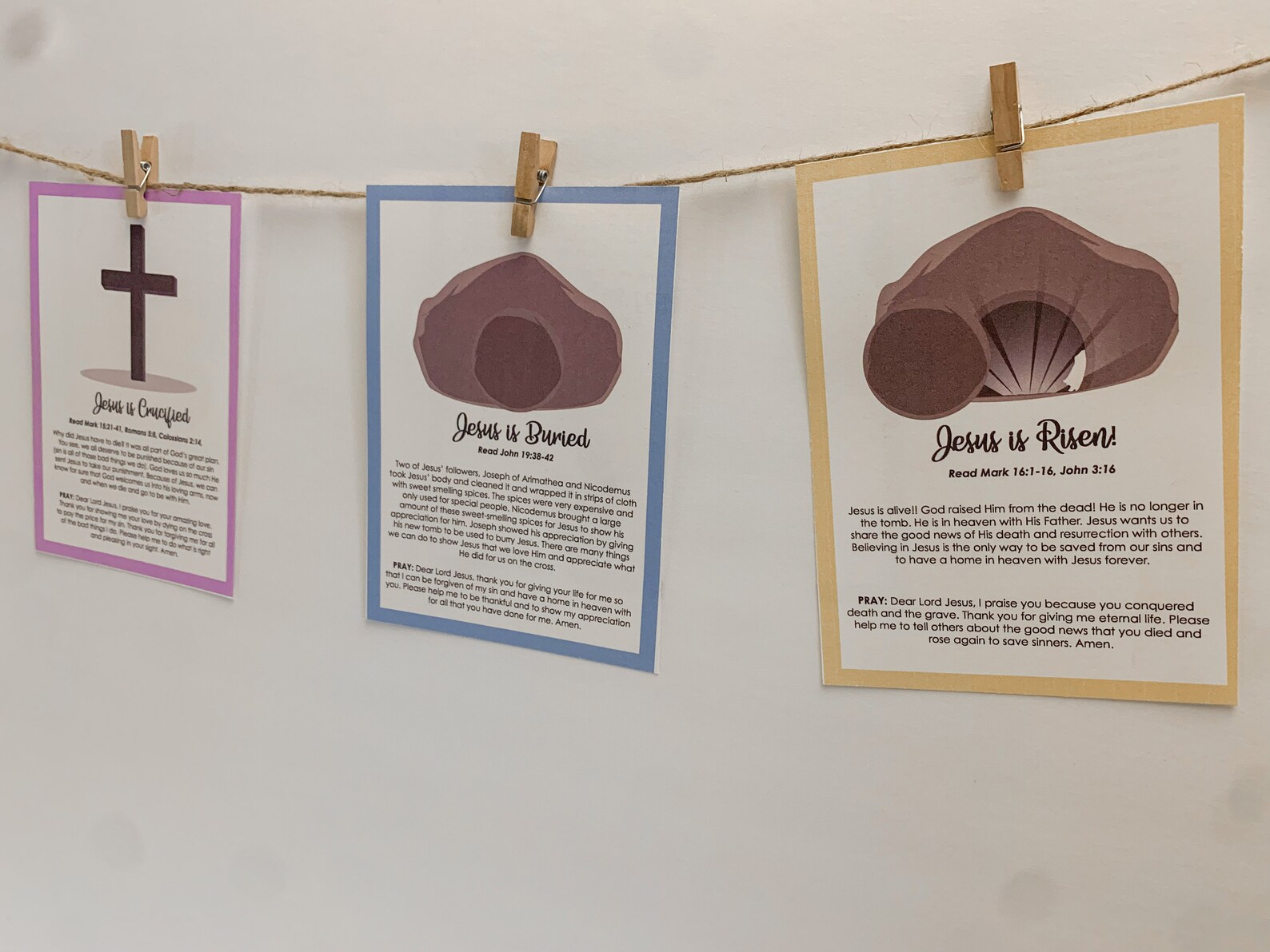 Printable Countdown to Easter Jesus' Last Week Card - Etsy