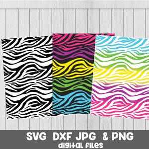 Zebra Pattern Svg, Animal Print Svg Colorful Zebra Stripes Svg Png ...
