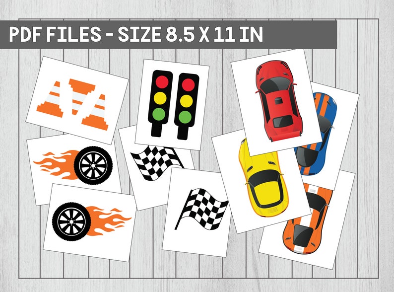 Cars Printable Party Decoration Cars Printable Decoration - Etsy