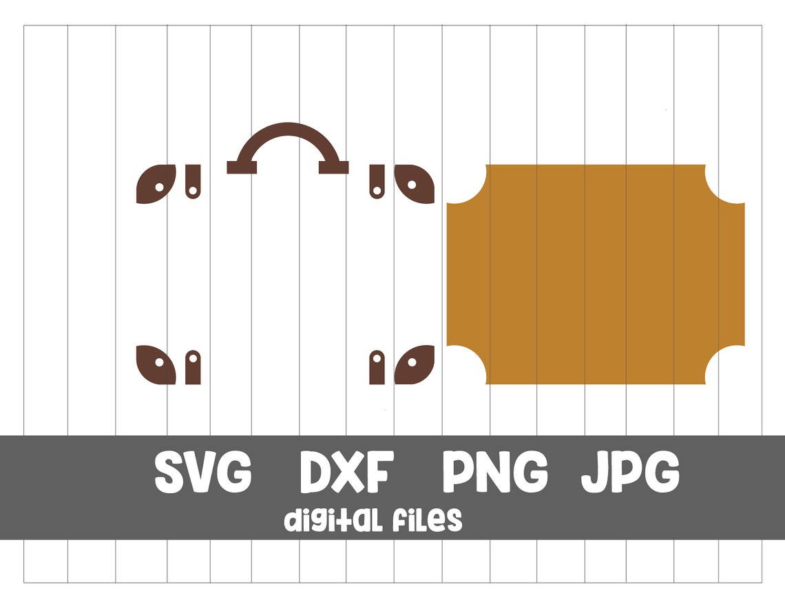 Suitcase Svg Vintage Suitcase Svg Cut Files Travel Clipart - Etsy
