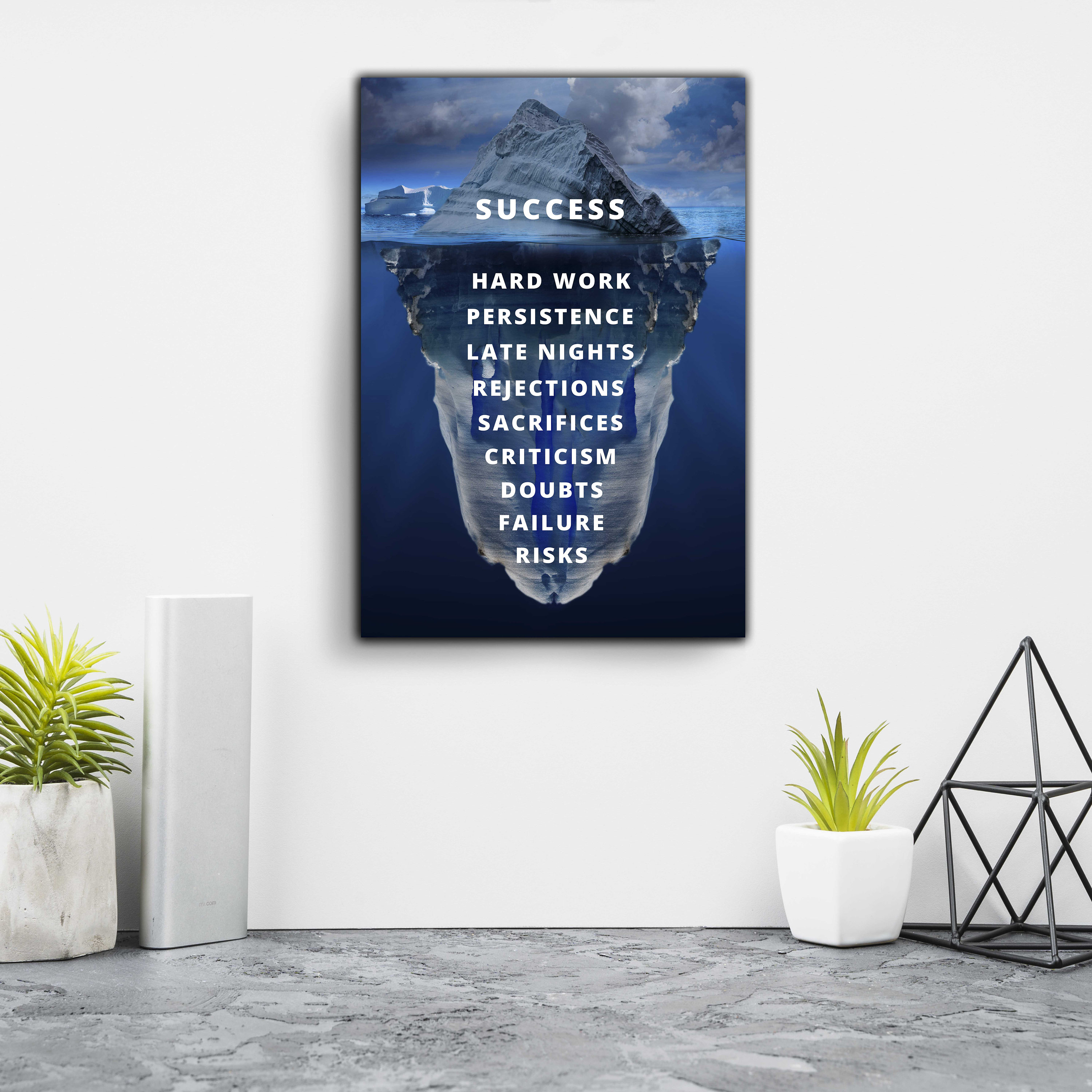 Wall Art: Success Hard Work Persistence, Motivational, Printable Art ...