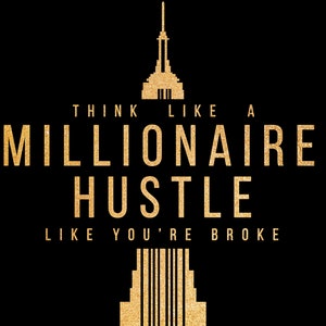 Millionaire Hustle | Office Wall Art | Large Canvas Wall Art - Etsy