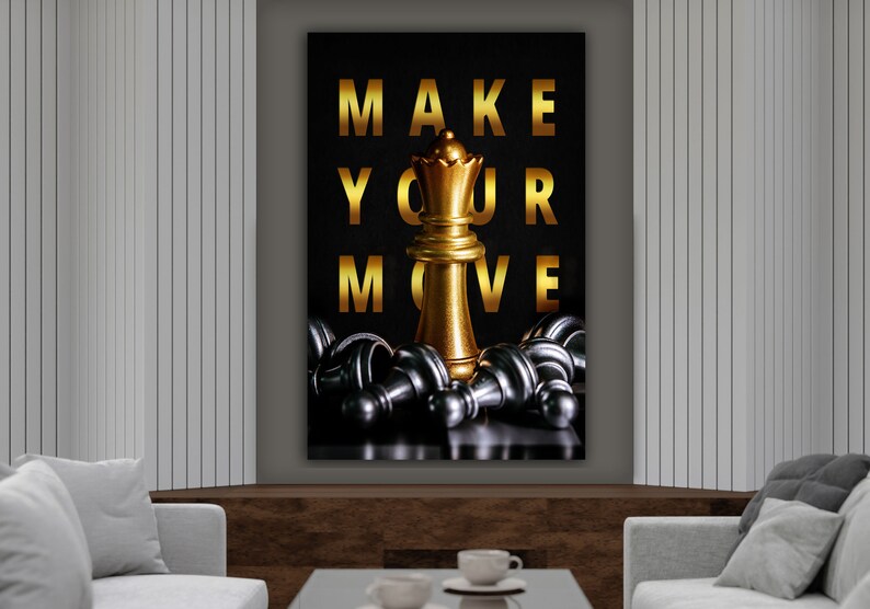 Wall Art: Make Your Move - Chess - Printable - Etsy