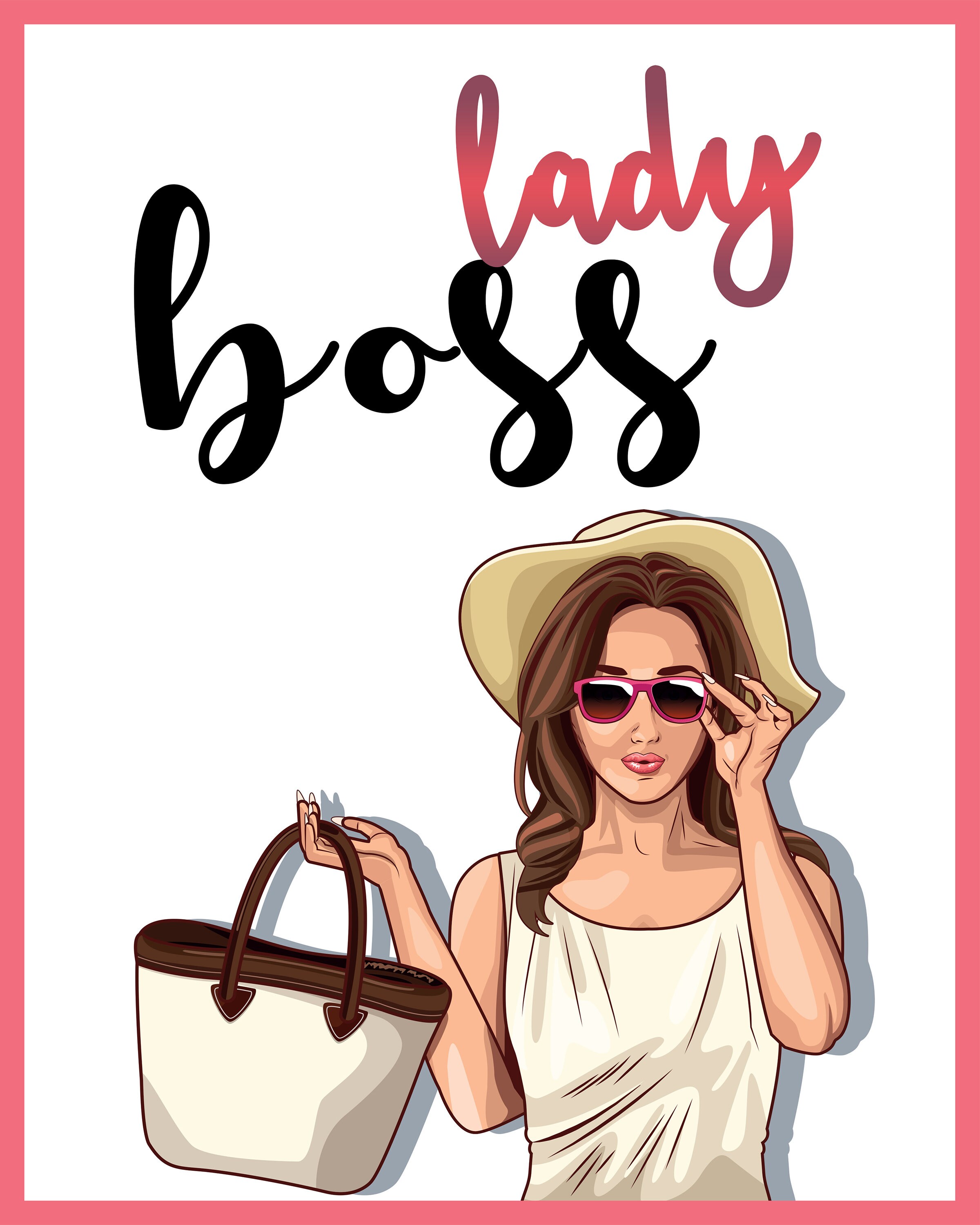 Wall Art: Lady Printable Digital Prints Entrepreneur - Etsy