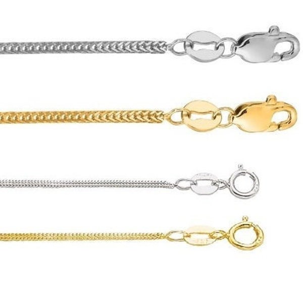 White Gold Foxtail Chain - Etsy