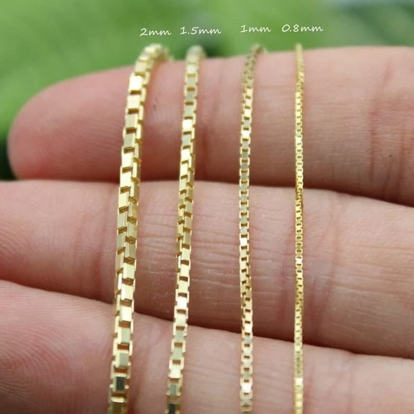 16 Inch Box Chain - Etsy