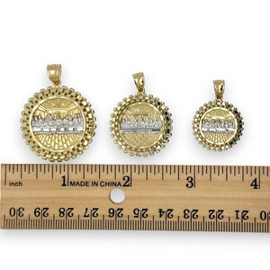 10K Yellow Gold Apostles Last Supper Charm/pendant, Authentic, Textured ...