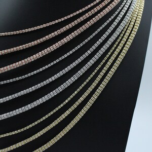 10k SOLID Real Gold Diamond Cut Ice Link Chain Necklace Yellow/white ...