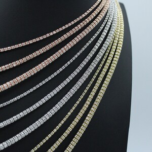 10k SOLID Real Gold Diamond Cut Ice Link Chain Necklace Yellow/white ...