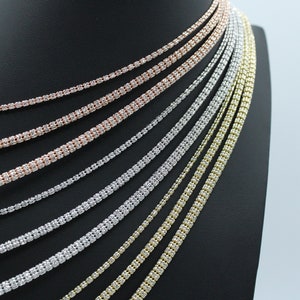 10k SOLID Real Gold Diamond Cut Ice Link Chain Necklace Yellow/white ...