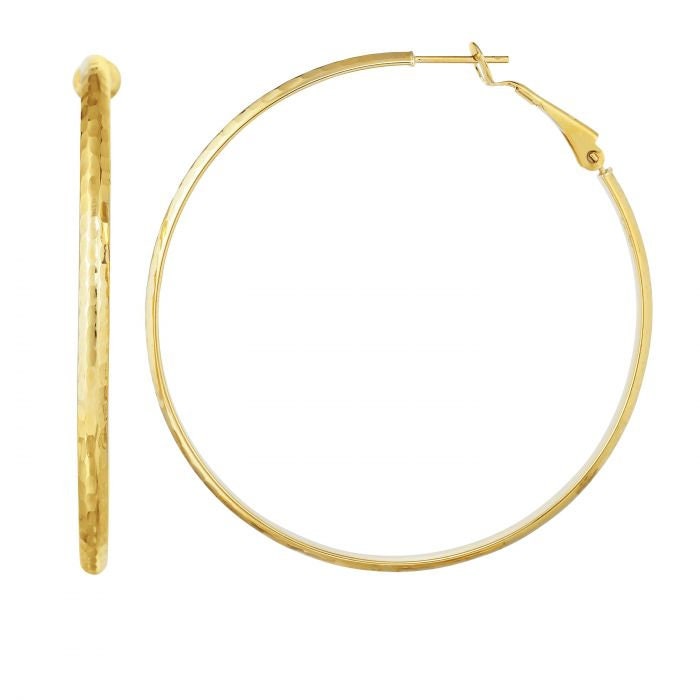 14 karat gold hoop earrings large store