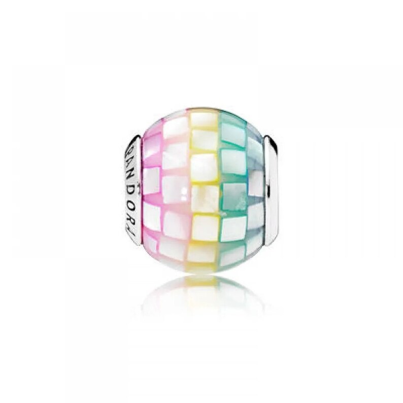 Exquiste Pandora 925 Multi Rainbow Color Mosaic Charm - Etsy