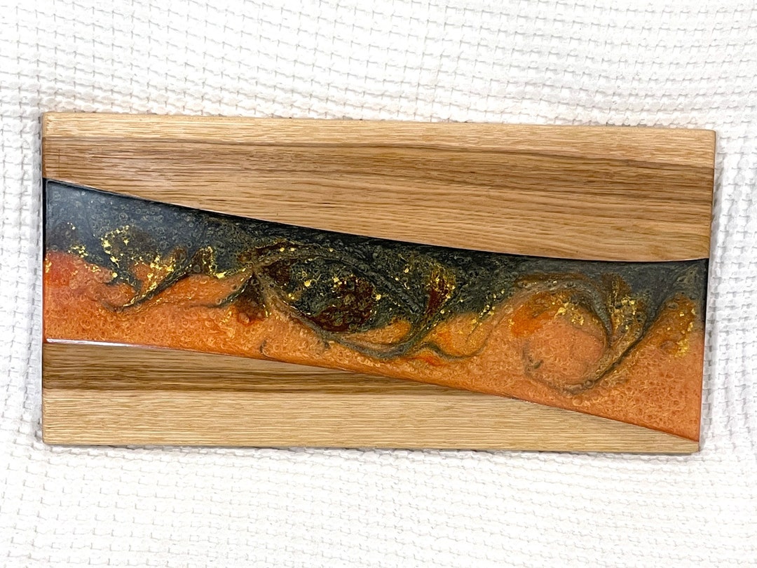 Epoxy Lava Cutting Board - Epoxy River Wood Board - Dual Side Wood Tray ...