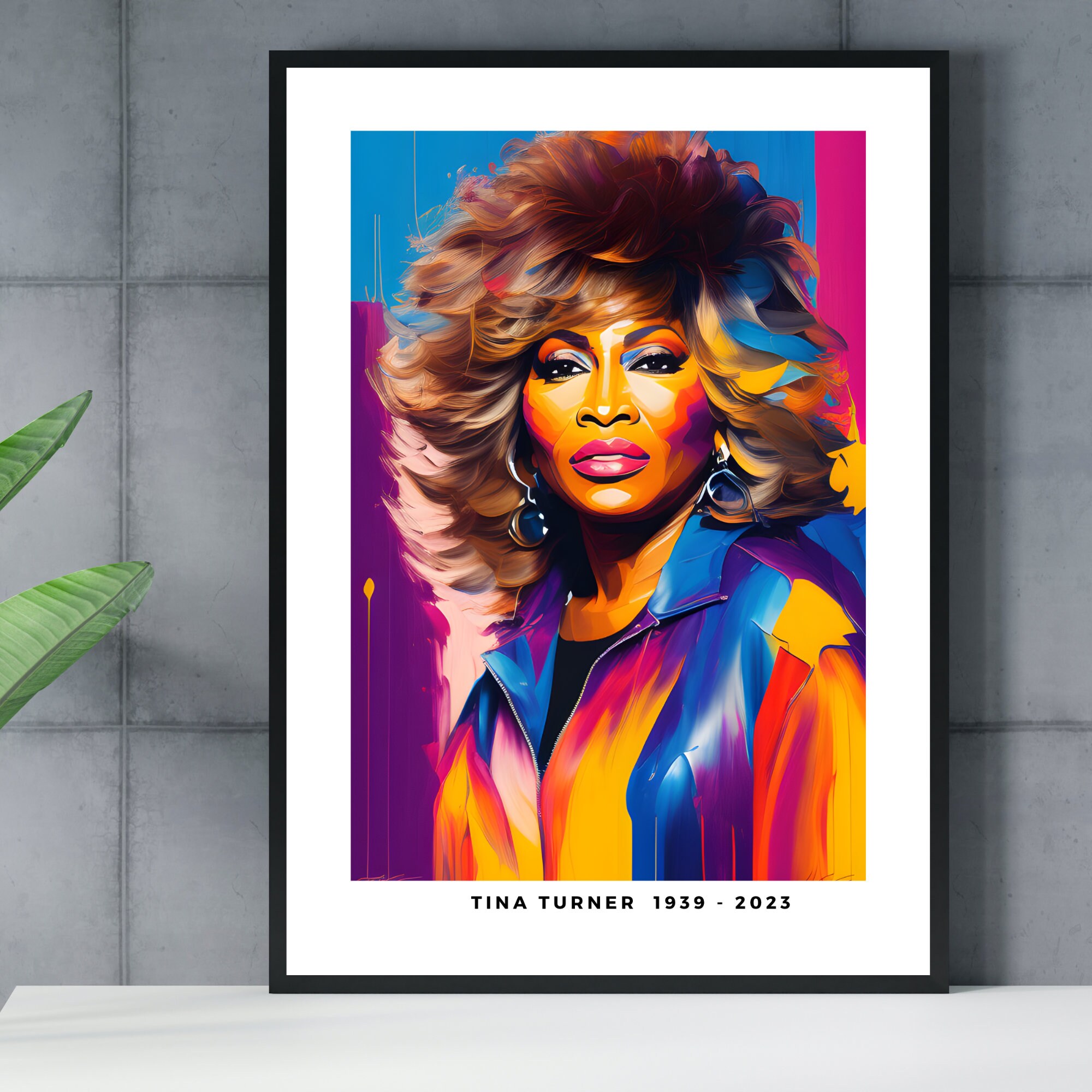 Tina Turner poster, RIP wall art print, home decor, Legend Songer sold ...