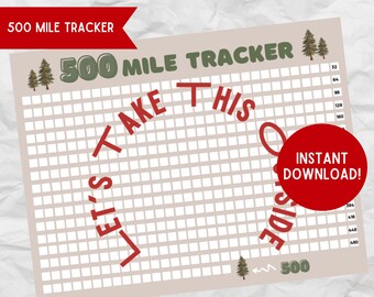 500 Mile Challenge | Etsy