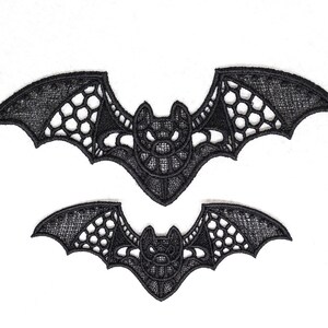 Gothic Home Decor, Black Bat, Bat Lace Charms, Flying Bat, Halloween ...