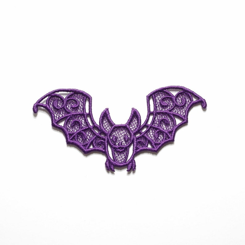Gothic Home Decor Lace Bats Bat Lace Charms Flying Bat - Etsy