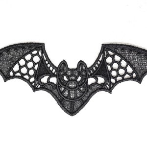Gothic Home Decor, Black Bat, Bat Lace Charms, Flying Bat, Halloween ...
