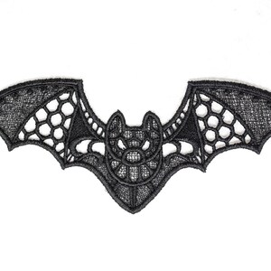 Gothic Home Decor, Black Bat, Bat Lace Charms, Flying Bat, Halloween ...