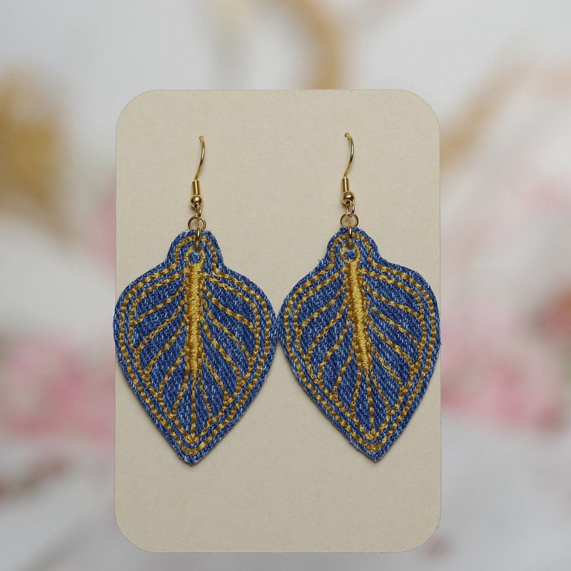 Denim Blue Earrings - Etsy