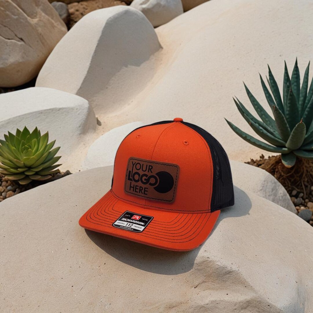 Custom Tucker Hat, Leather Patch, Richardson 112, Bulk, Business Logo ...