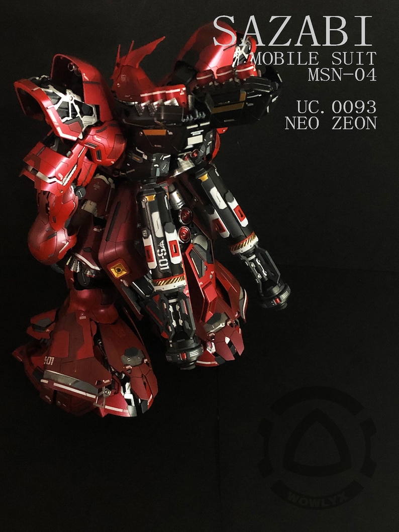 Custom Gundam Parts, 3D Stl File, Fuel Rod, Sazabi Backpack, Action ...