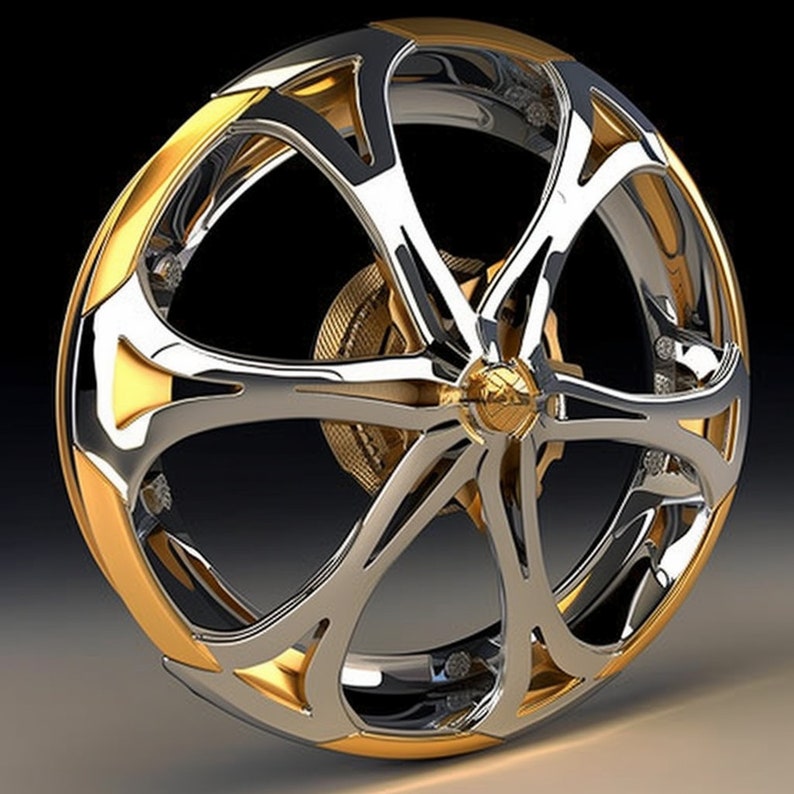 AI Designed Customer Wheels, 1/24 Wheel for Model Car, 3D Print - Etsy