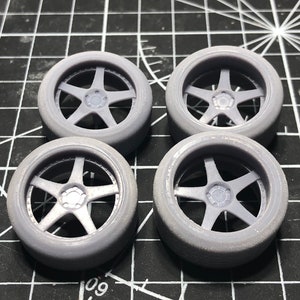 3D Printed 1/24 Veilside Wheel for Model Car - Etsy