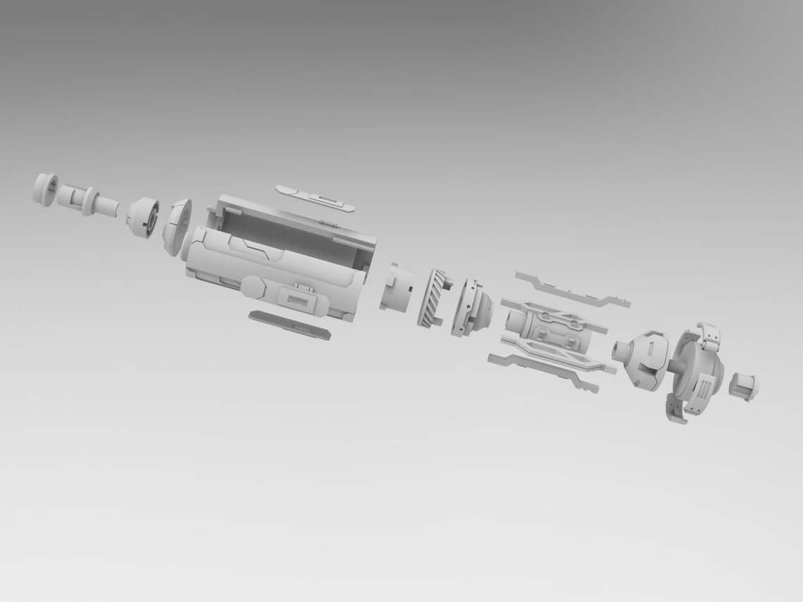 Custom Gundam Parts, 3D Stl File, Fuel Rod, Sazabi Backpack, Action ...
