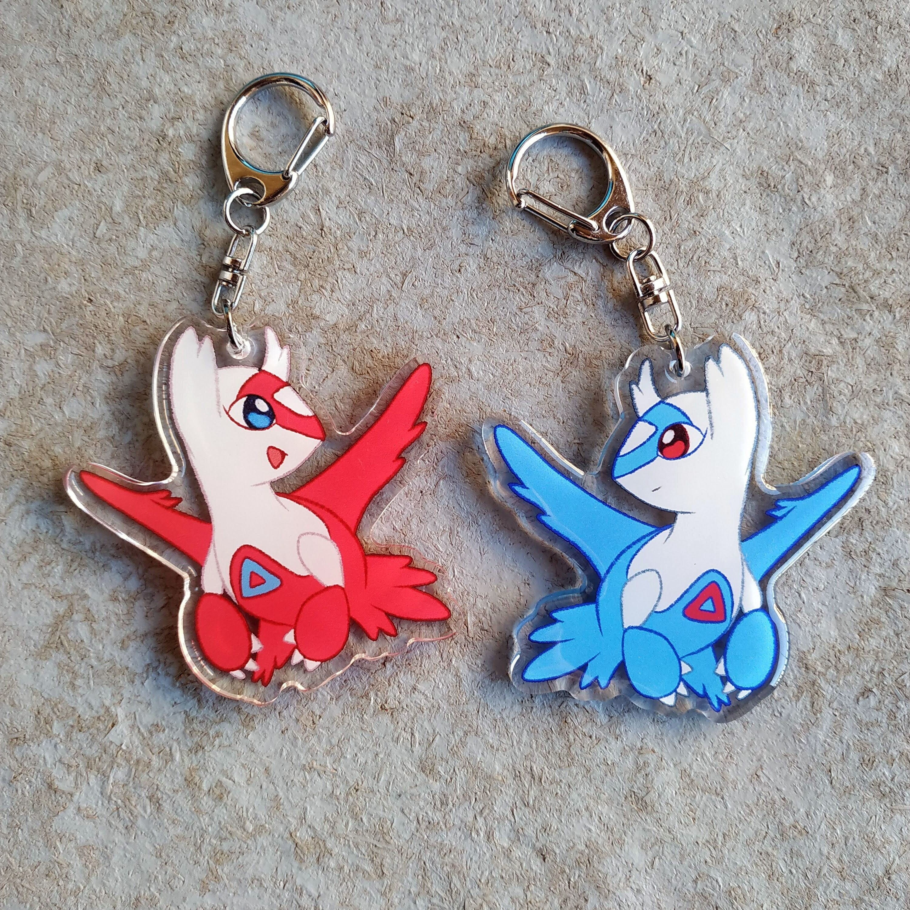 Cute Latios and Latias Keychains - Etsy
