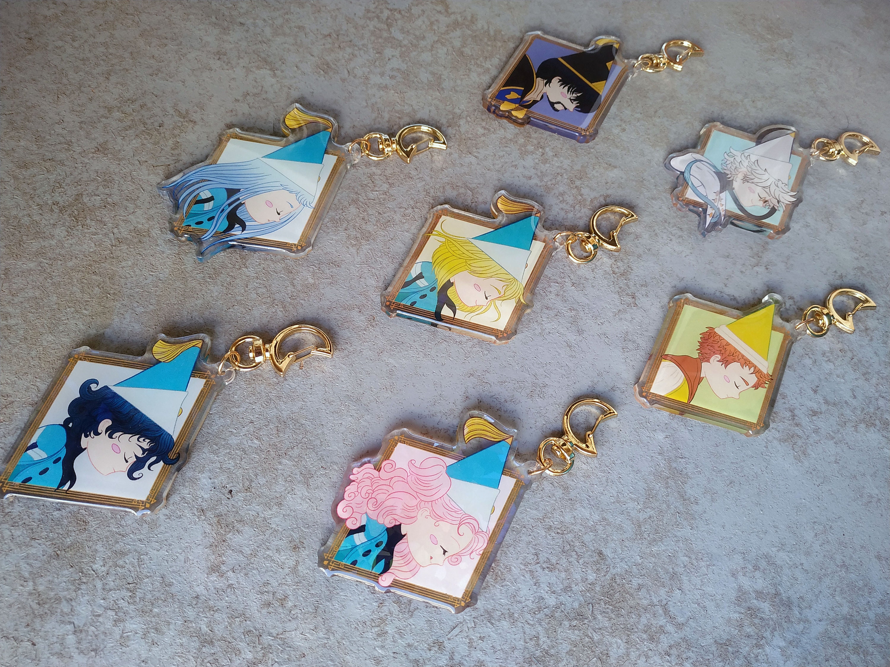 Atelier of Witch Hat Cute Holographic Keychains - Etsy