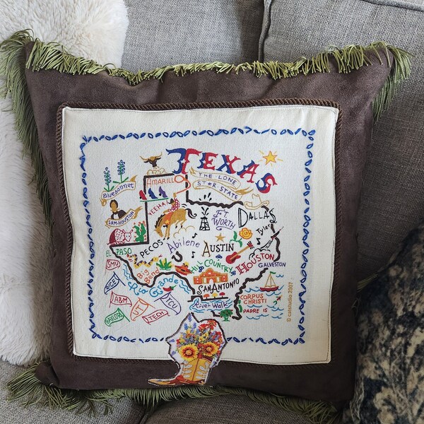 Texas Pillow - Etsy