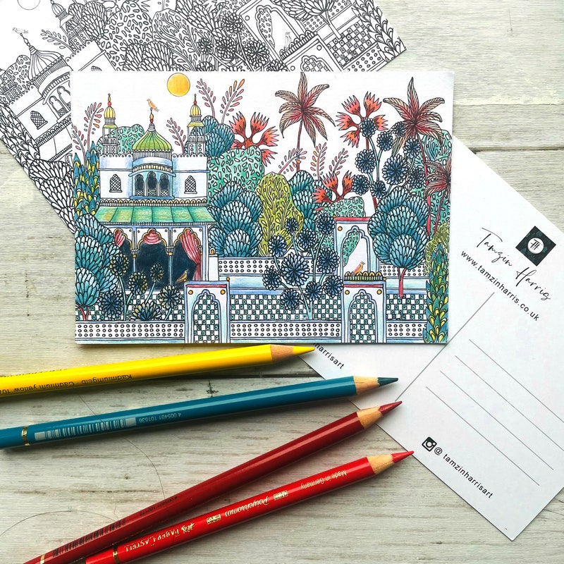 Illustrated Postcard - Etsy