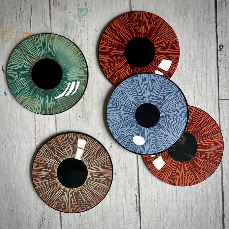 Resin Coaster Evil Eye - Etsy UK