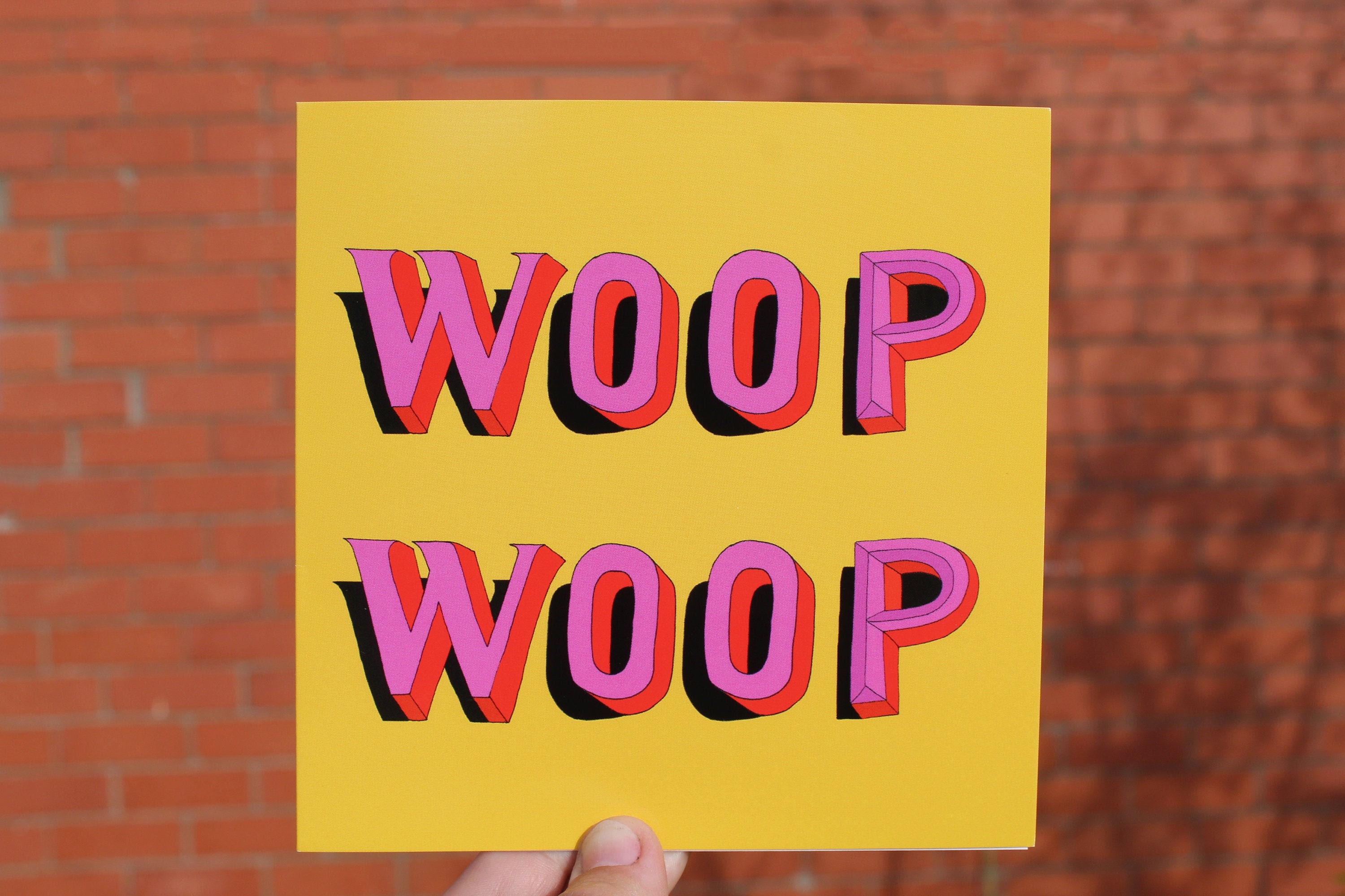 Woop Woop Congratulations card | Etsy