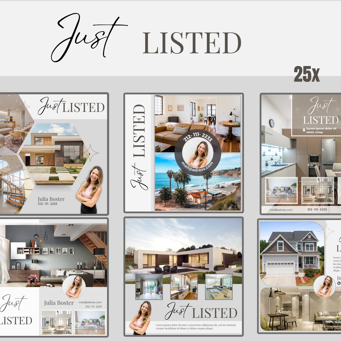 25 Just Listed Template | Just Listed Real Estate Post | Just Listed ...