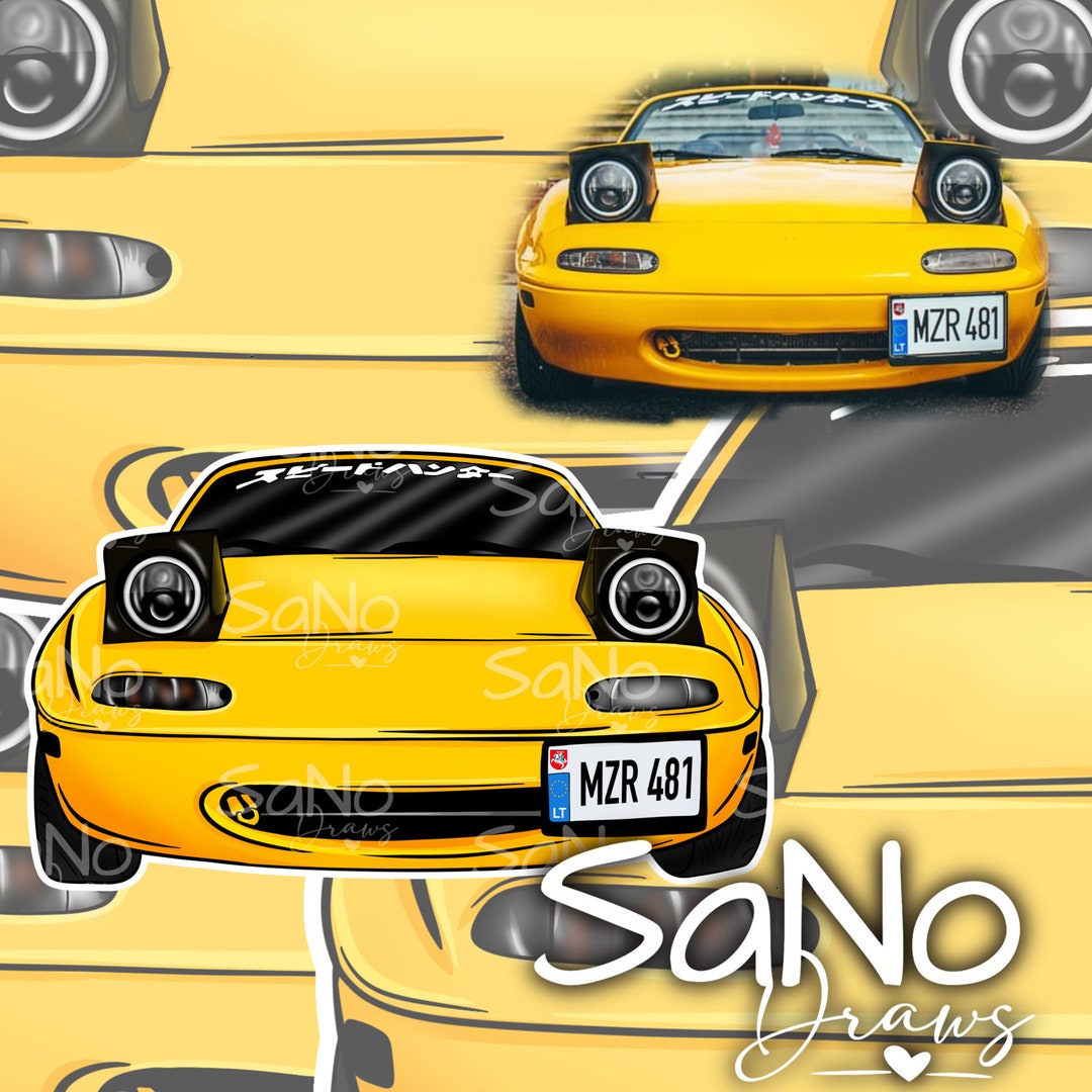Custom Hand-drawn Car Portrait From Photo,personalized Classic Car ...
